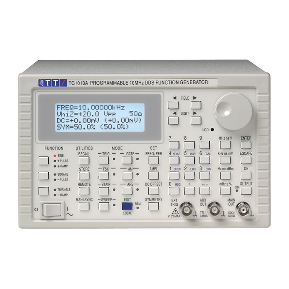 TG1010A function generator, front | Aim-TTi Image Library
